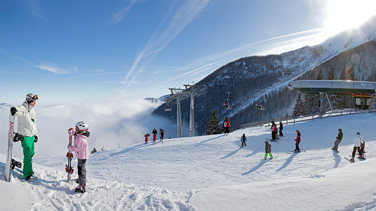Skifahren in Puchberg am Schneeberg in Niederösterreich